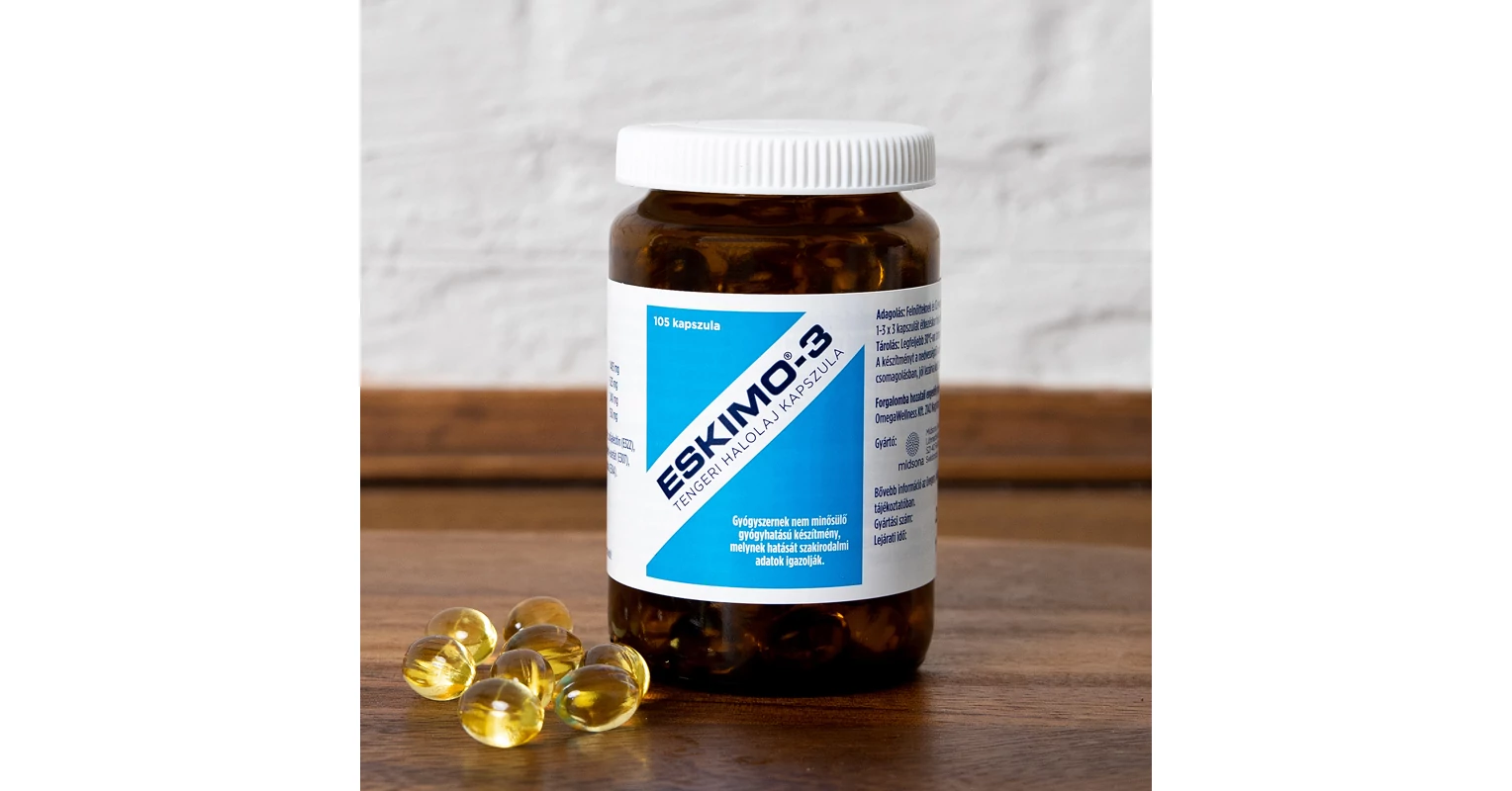 Eskimo-3 halolaj kapszula 105 db - 7.590 Ft
