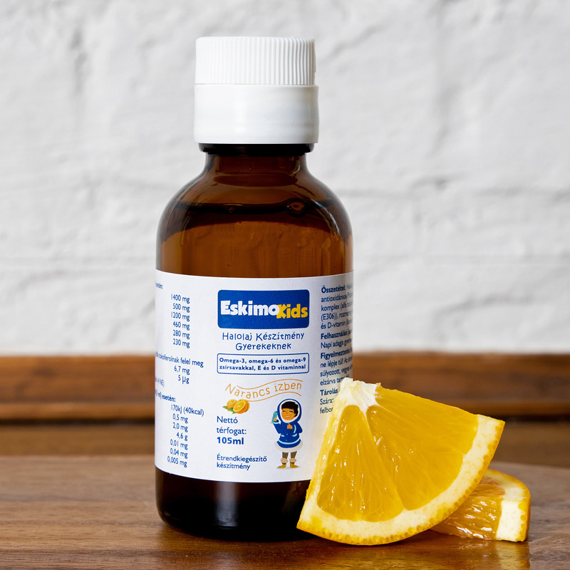 Eskimo Kids halolaj narancs ízben - 5.790 Ft
